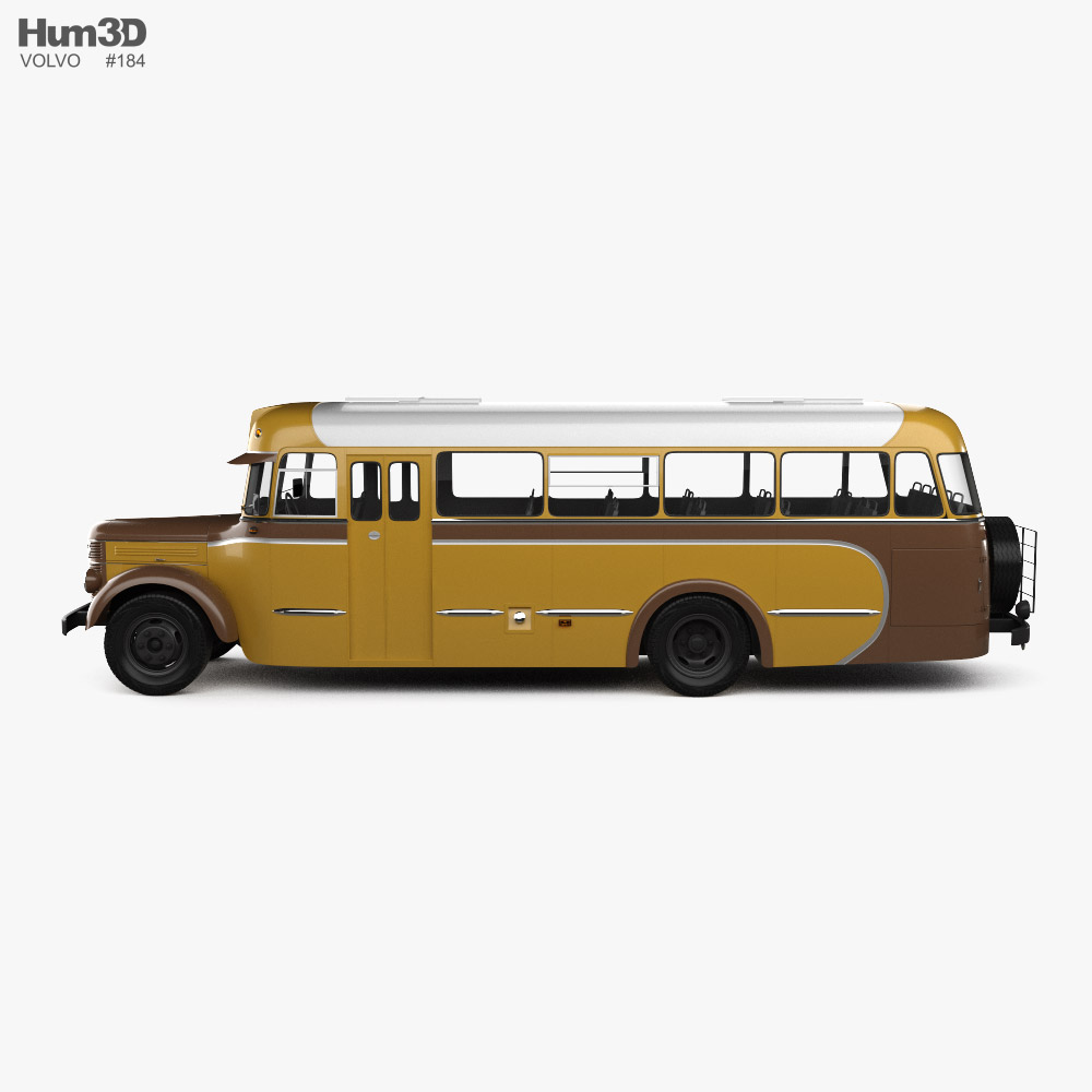 Autobús Volvo LV224 1956 Modelo 3D - Descargar Autobús on 3DModels.org