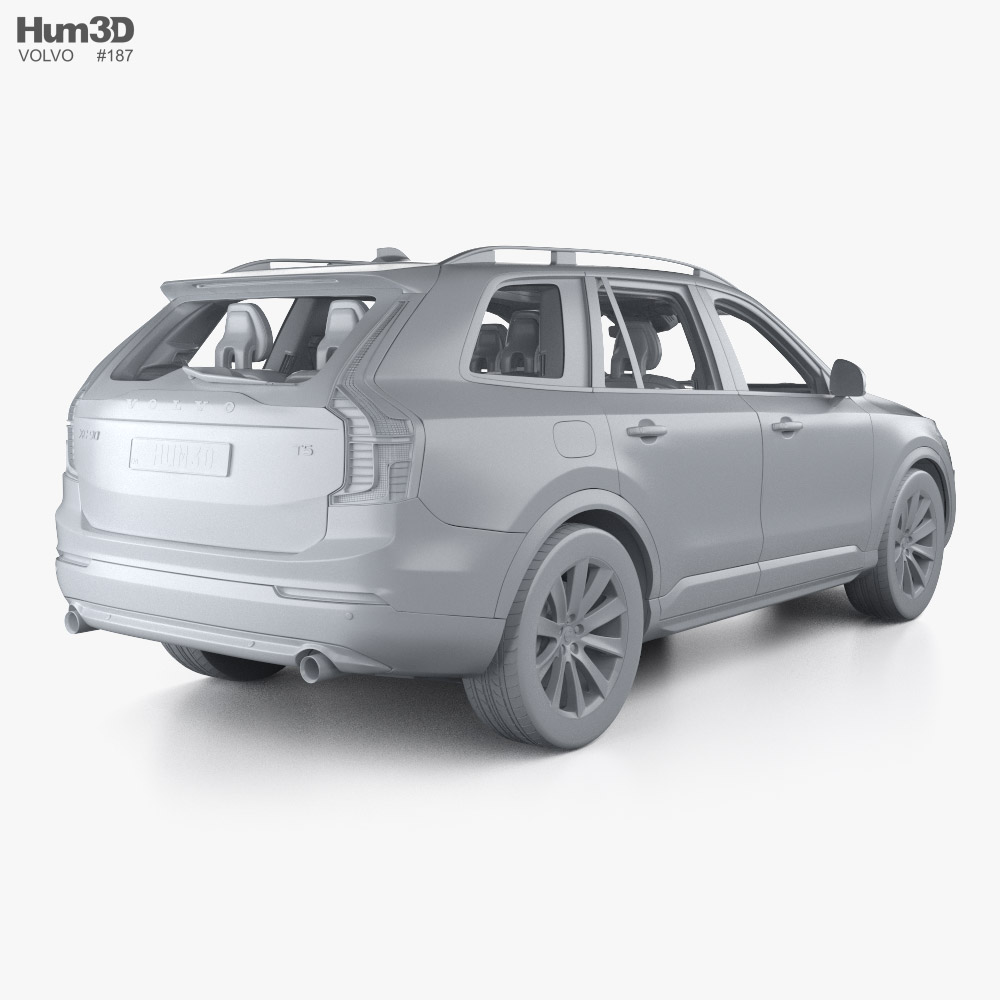 Volvo XC90 T5 con interior y motor 2018 Modelo 3D - Descargar Crossover ...