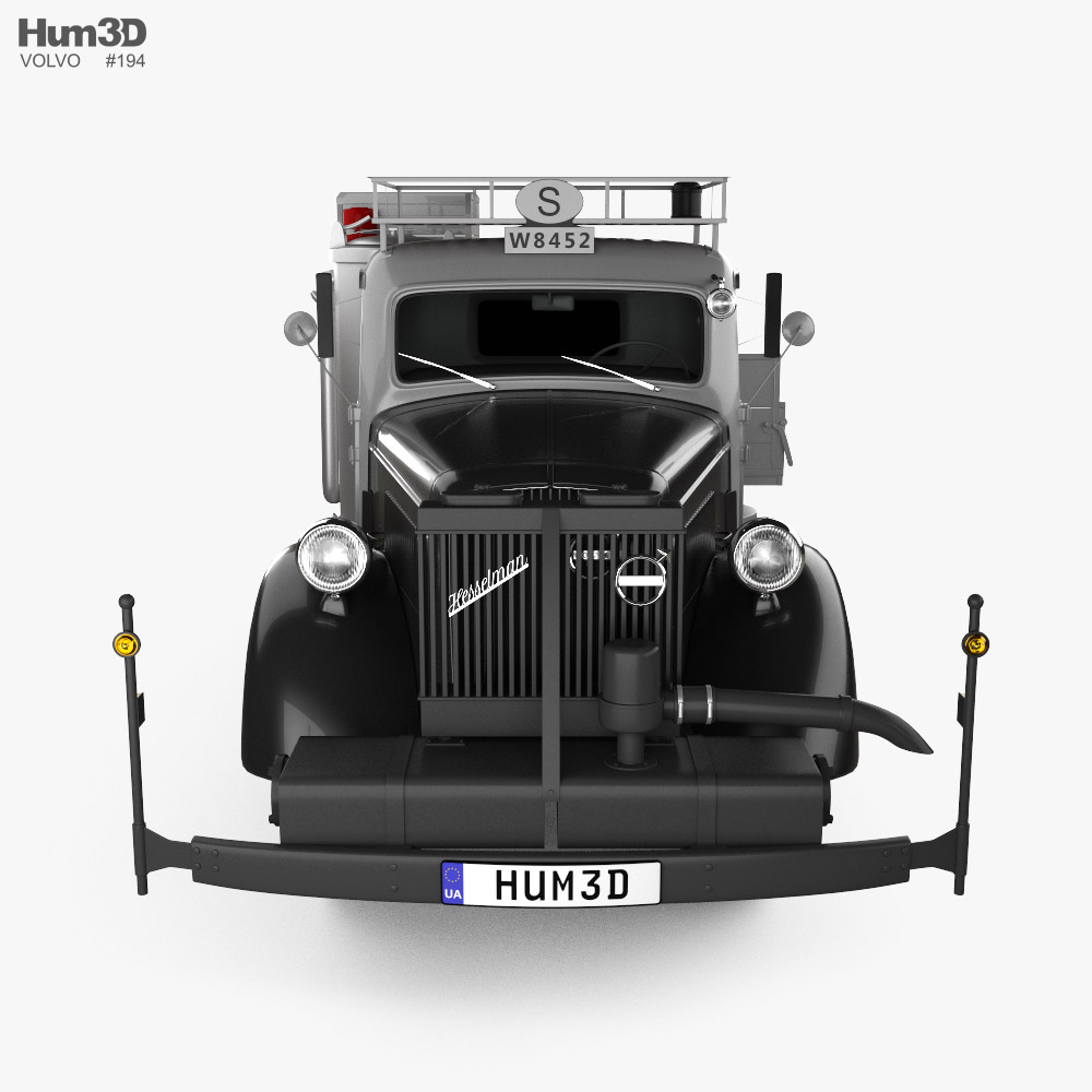 Volvo LV93 DT Flatbed Truck 1942 3D model - Download Truck on 3DModels.org