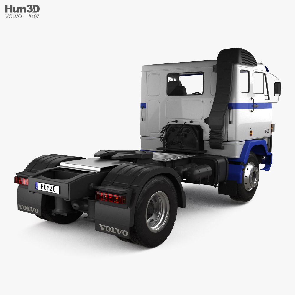 Volvo F88 Седельный тягач 1968 3D модель - Скачать Грузовики на ...