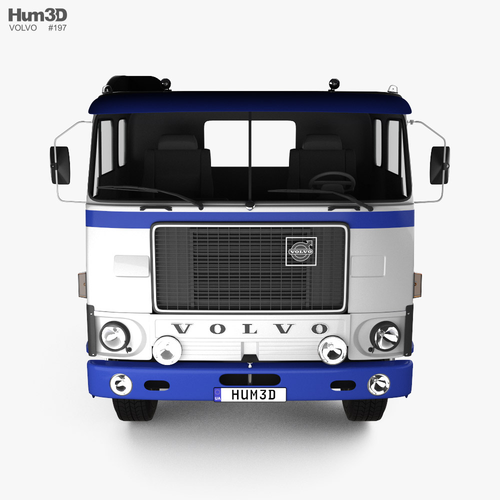 Volvo F88 Tractor Truck 1968 3D model - Download Truck on 3DModels.org
