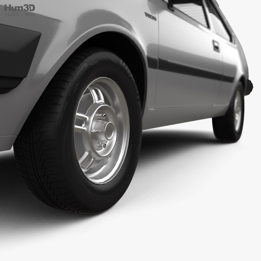 Volvo 360 3-door GLT 1988 3D model - Download Hatchback on 3DModels.org