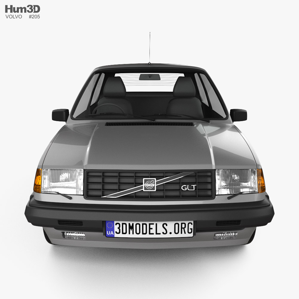 Volvo 360 3-door GLT 1988 3D model - Download Hatchback on 3DModels.org