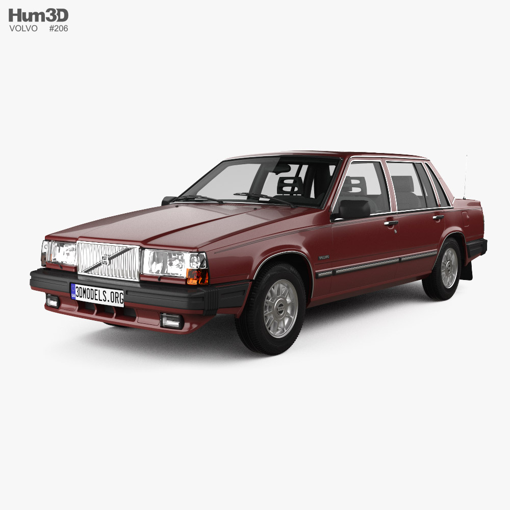 Volvo 760 GLE 1985 3D model - Download Sedan on 3DModels.org