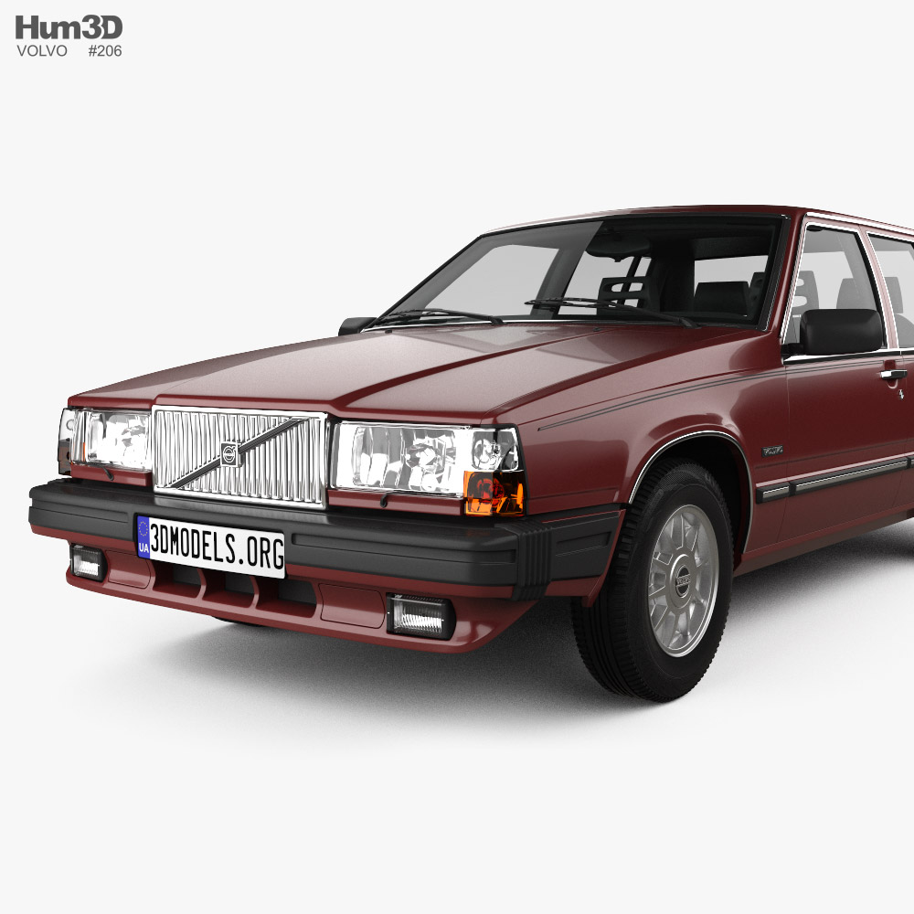 Volvo 760 GLE 1985 3D model - Download Sedan on 3DModels.org