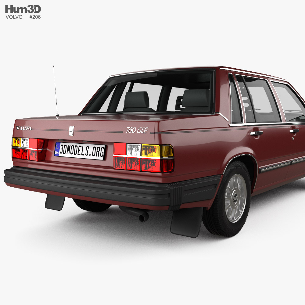 Volvo 760 GLE 1985 3D model - Download Sedan on 3DModels.org