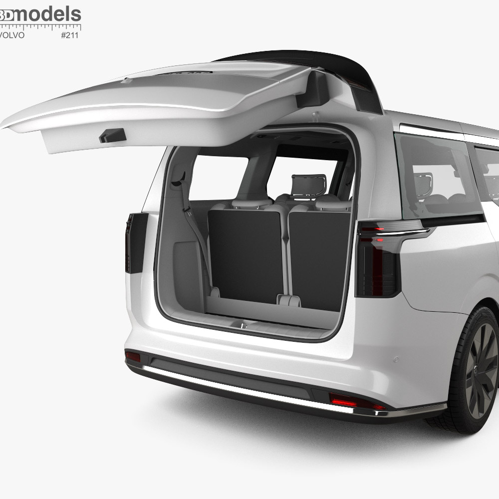 Volvo EM90 with HQ interior 2025 3D model - Download Van on 3DModels.org