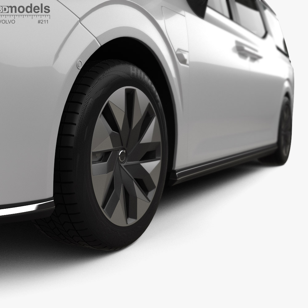 Volvo EM90 with HQ interior 2025 3D model - Download Van on 3DModels.org