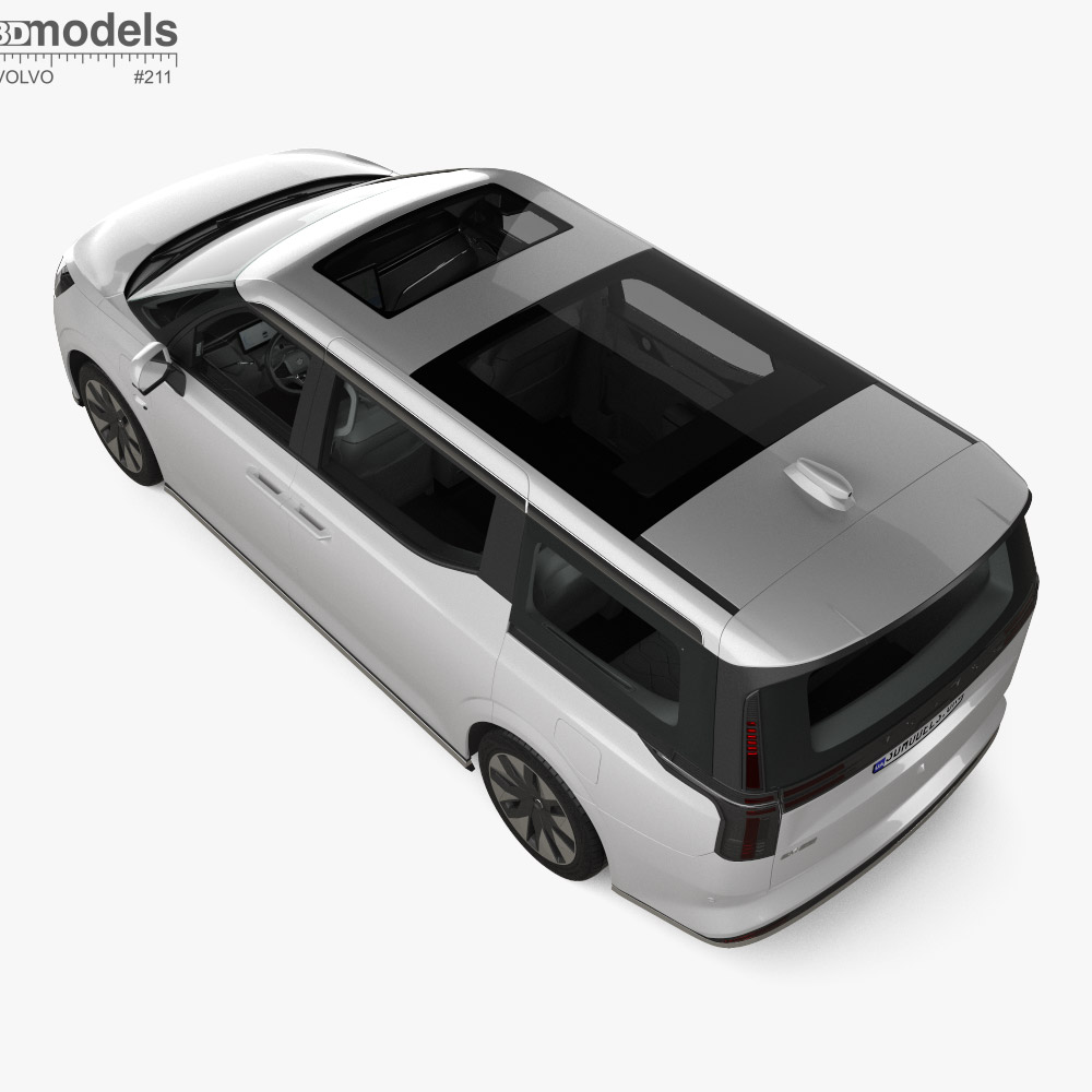Volvo EM90 with HQ interior 2025 3D model - Download Van on 3DModels.org