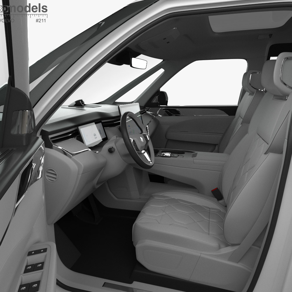 Volvo EM90 with HQ interior 2025 3D model - Download Van on 3DModels.org