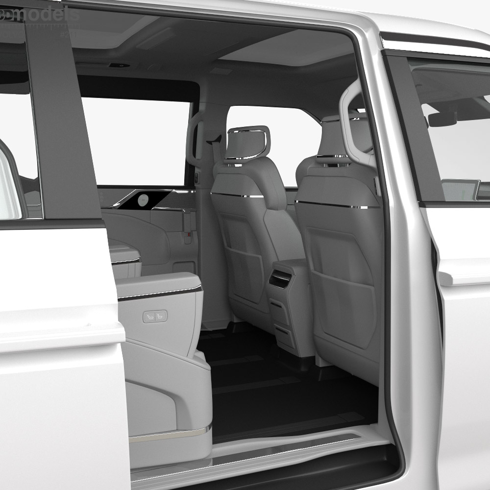 Volvo EM90 with HQ interior 2025 3D model - Download Van on 3DModels.org
