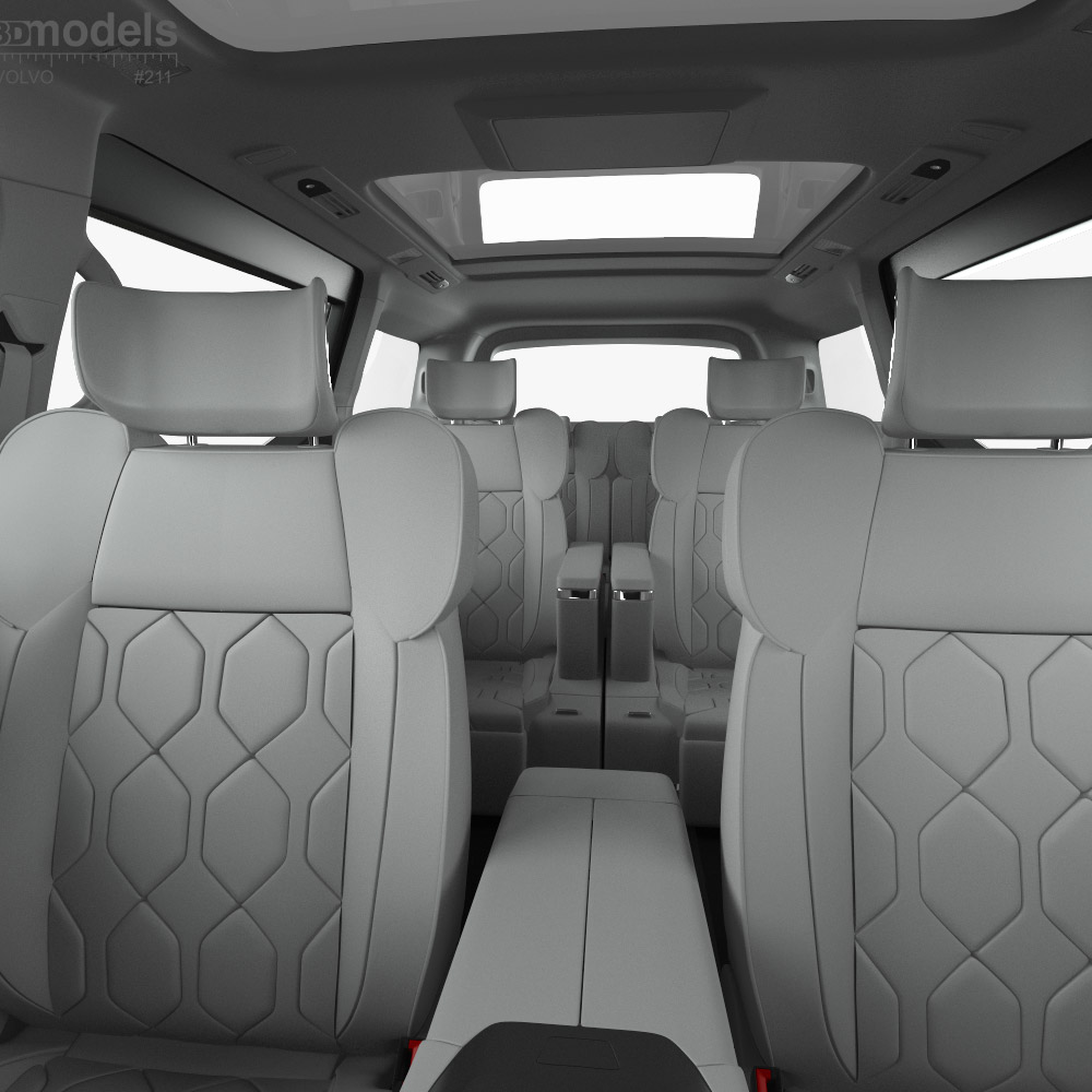 Volvo EM90 mit Innenraum 2025 3D-Modell - Herunterladen Van on 3DModels.org