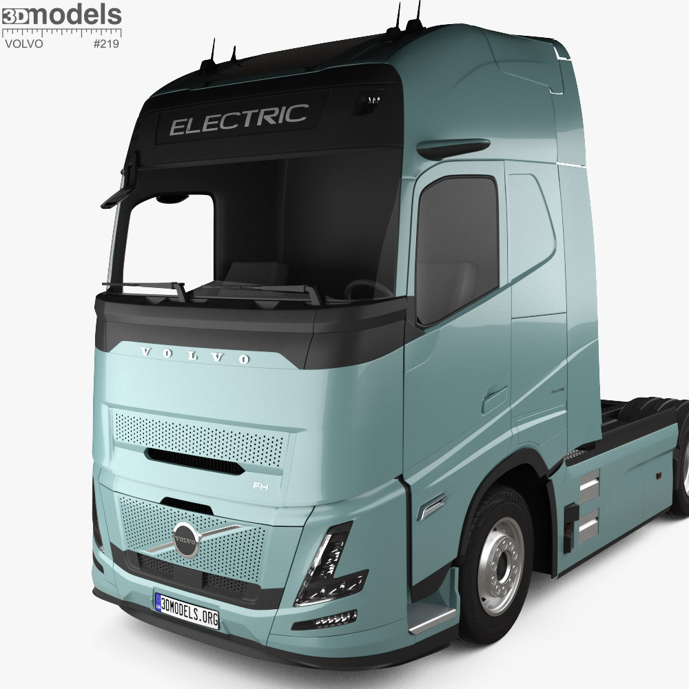 Volvo FH Aero Electric Tractor Truck 2025 3D model - Download Truck on ...