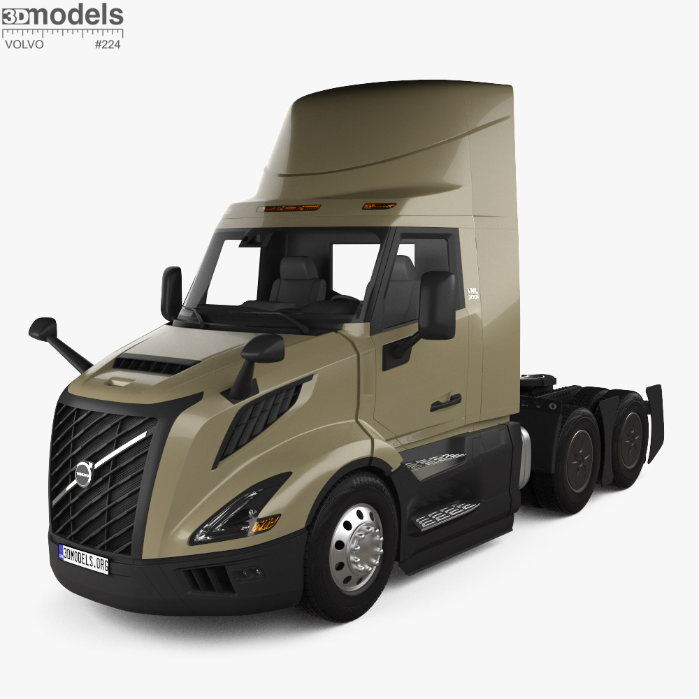 Volvo VNL 300 Day Cab High Roof Tractor Truck 2025 3D model - Download ...