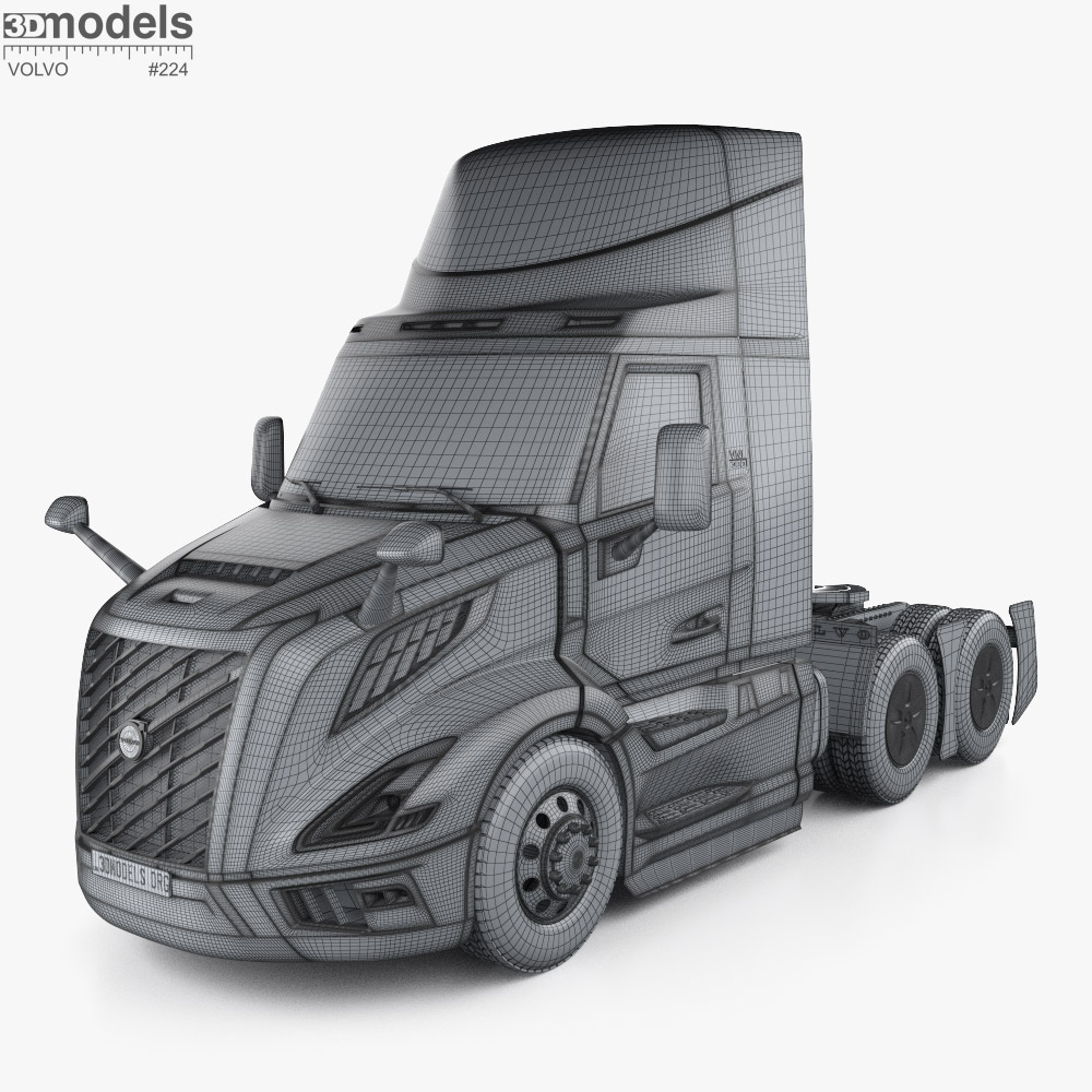 Volvo VNL 300 Day Cab High Roof Tractor Truck 2025 3D model - Download ...