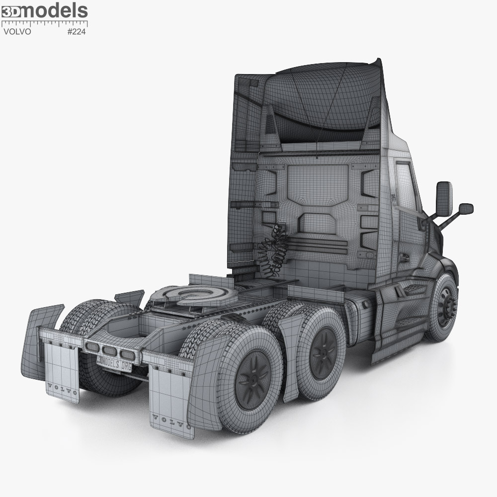 Volvo VNL 300 Day Cab High Roof Tractor Truck 2025 3D model - Download ...