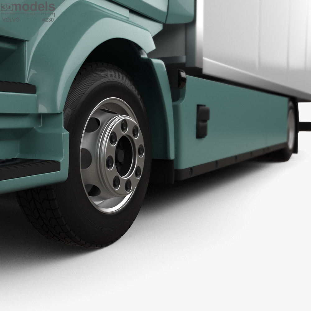 Volvo FL Box Truck Electric 2025 3D model - Download Truck on 3DModels.org