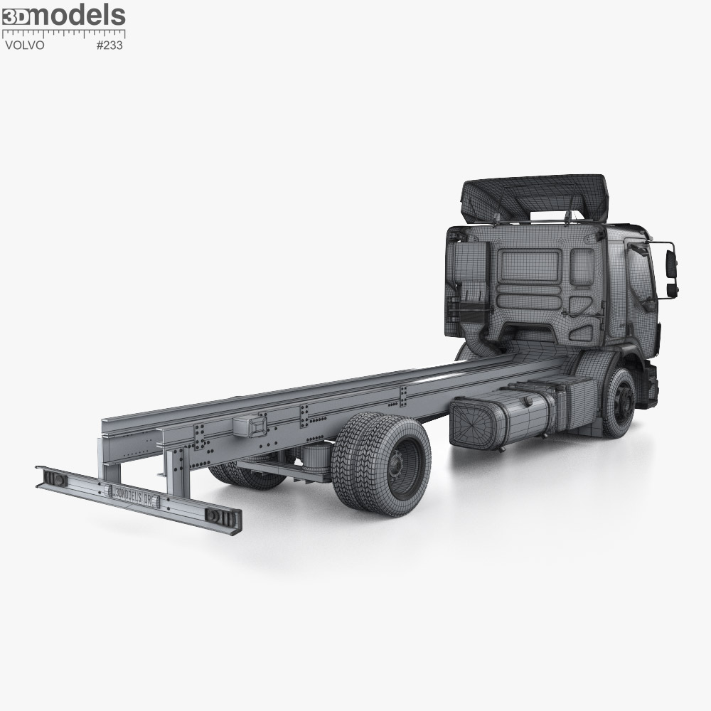Volvo FE Chassis Truck 2025 3D model - Download Truck on 3DModels.org