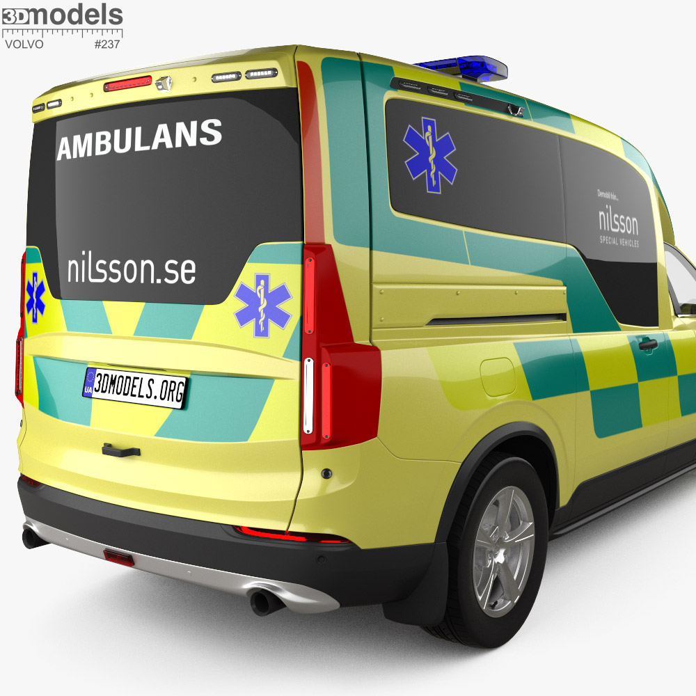Volvo XC90 Nillson Ambulancia 2025 Modelo 3D - Descargar Van on ...