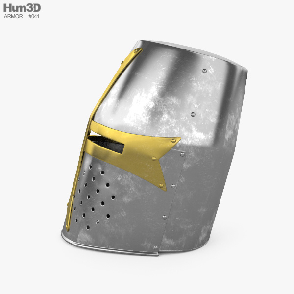 Crusader Helmet 3D model - Download Armor on 3DModels.org