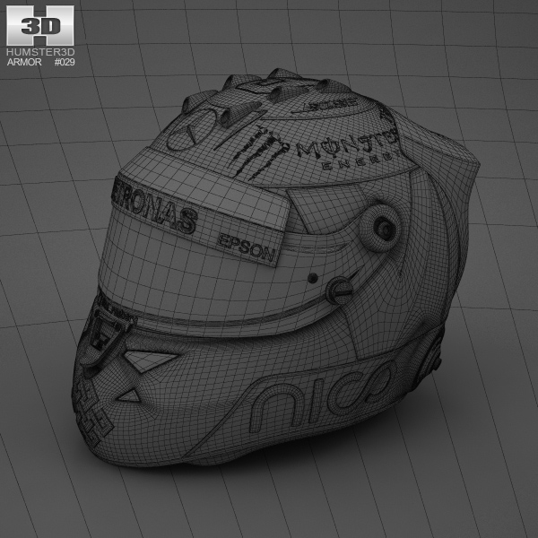 F1 Casco Modelo 3D - Descargar Equipamiento deportivo activado 3DModels.org