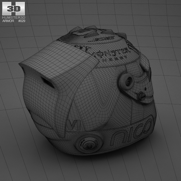 F1 Helmet 3D model - Download Sports Equipment on 3DModels.org