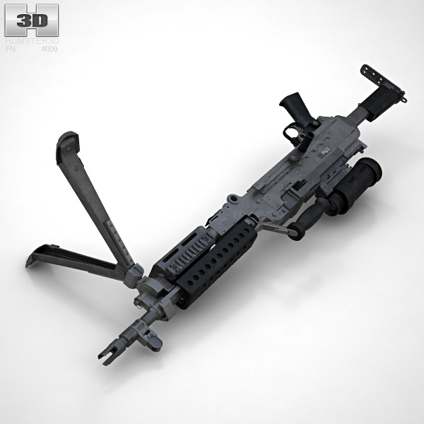 FN M240L 3D model - Download Machine Gun on 3DModels.org