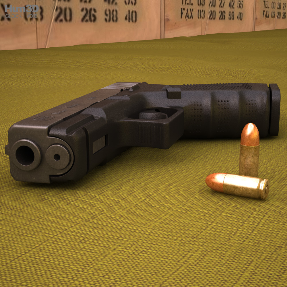 Glock 19 Gen4 3D model - Download Pistol on 3DModels.org