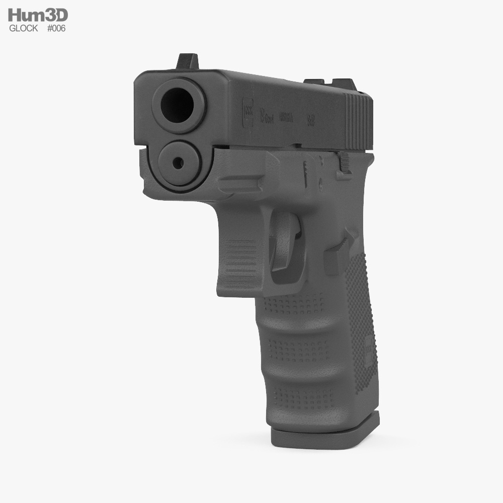 Glock 19 Gen4 3D model - Download Pistol on 3DModels.org