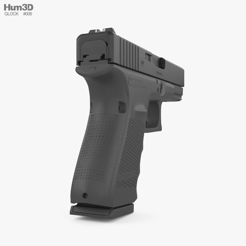 Glock 19 Gen4 3D model - Download Pistol on 3DModels.org