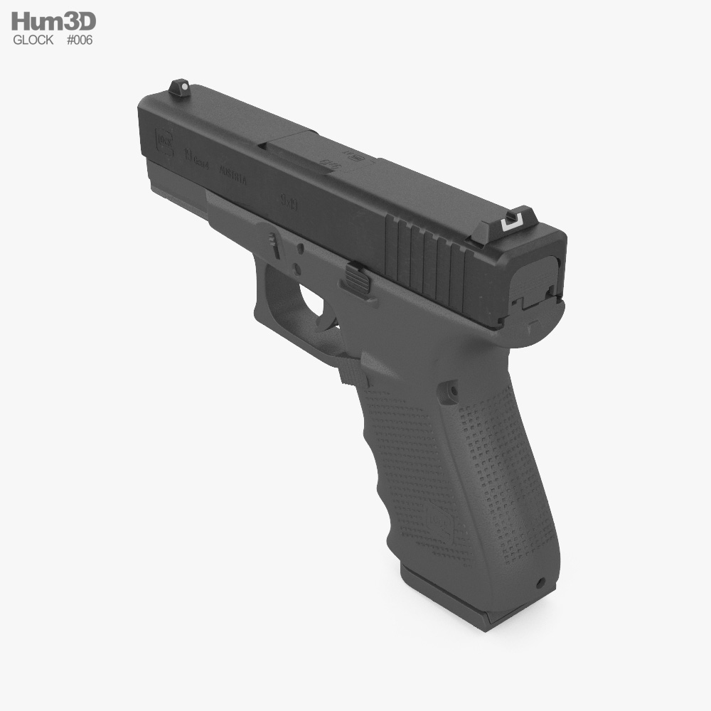 Glock 19 Gen4 3D model - Download Pistol on 3DModels.org