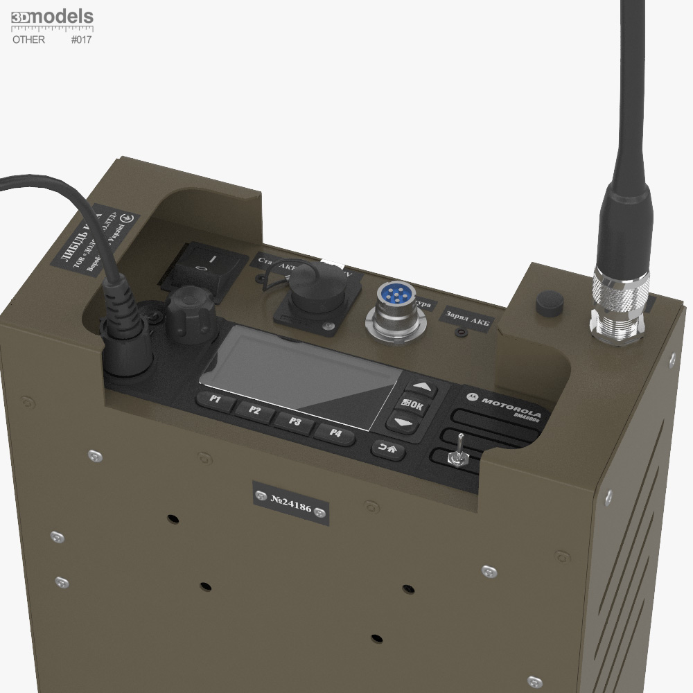 Lybid K-1A Radio Station 3D model - Download Audio Devices on 3DModels.org