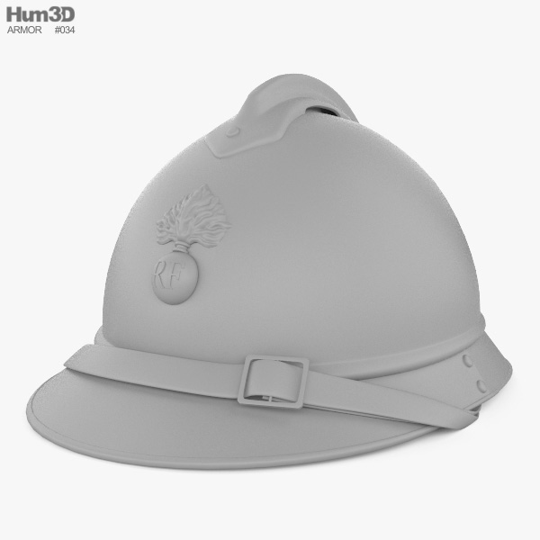 M15 Adrian Helmet 3D model - Download Armor on 3DModels.org
