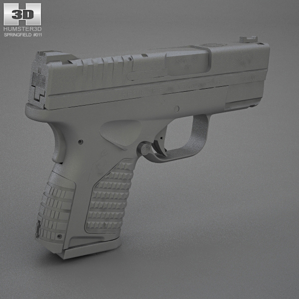 Springfield Armory XD-S 3.3 3D model - Download Pistol on 3DModels.org
