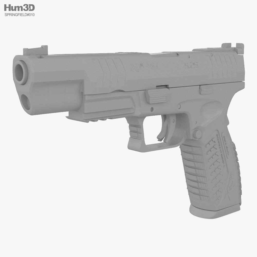 Springfield Armory XDM Competition 3D model - Download Pistol on ...