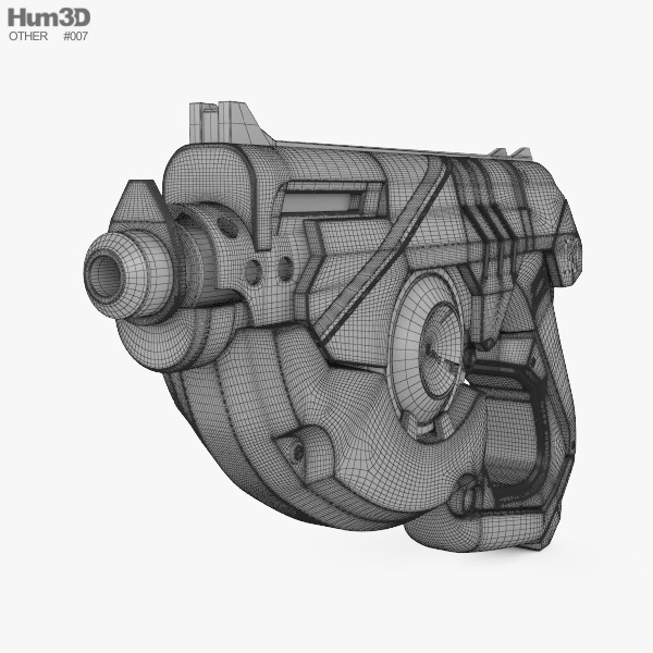 Tracer gun 3D model - Download Pistol on 3DModels.org