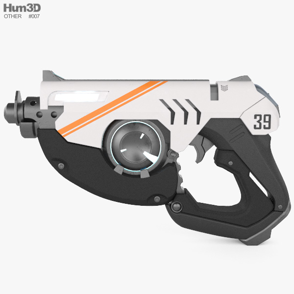 Tracer gun 3D model - Download Pistol on 3DModels.org
