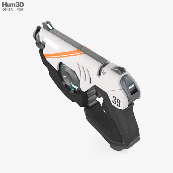 Tracer gun 3D model - Download Pistol on 3DModels.org