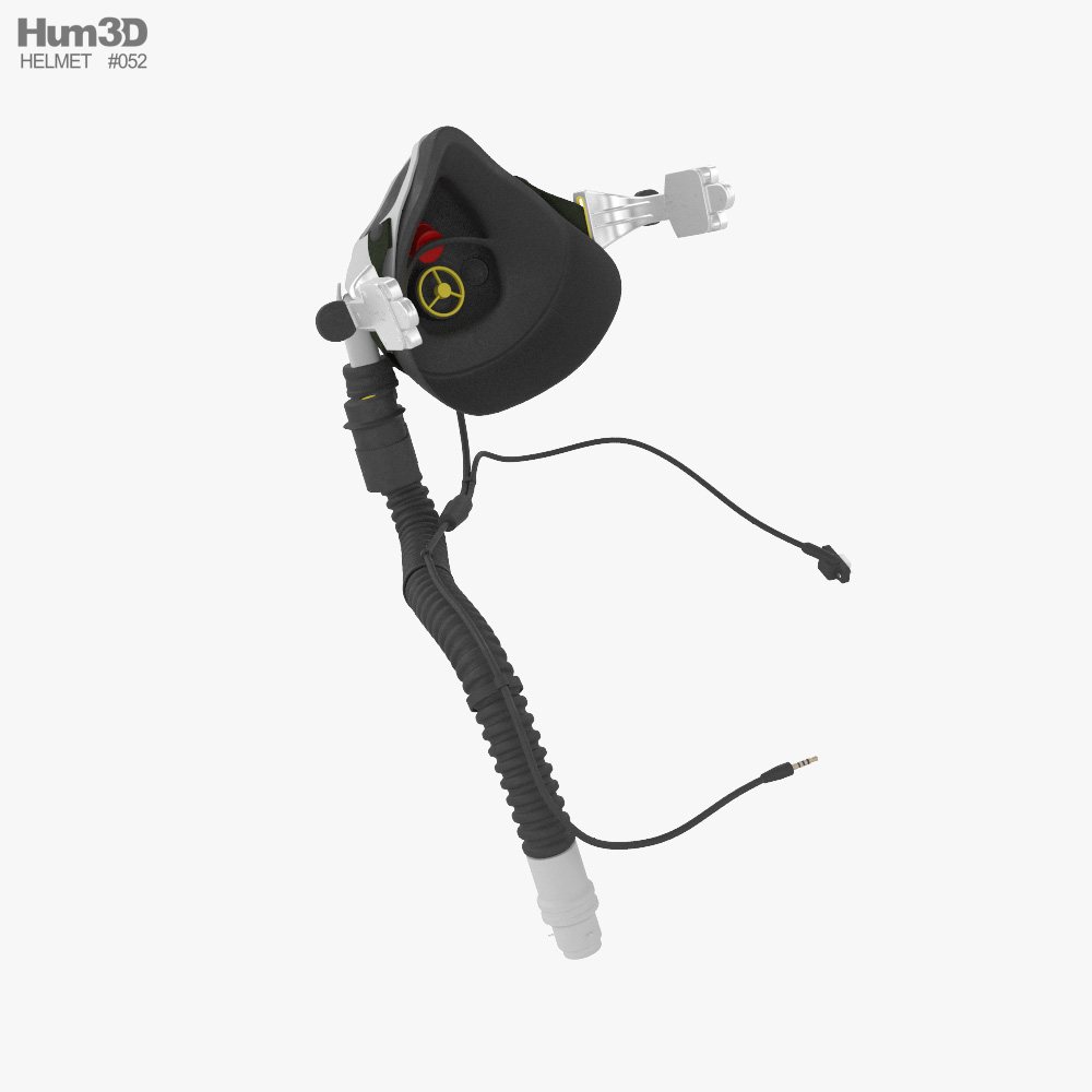 Ulmer UA21S Fighter Pilots Oxygen Mask 3D model - Download Armor on ...