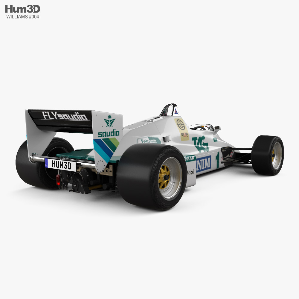 Williams FW08C F1 1983 3D model - Download Sports car on 3DModels.org