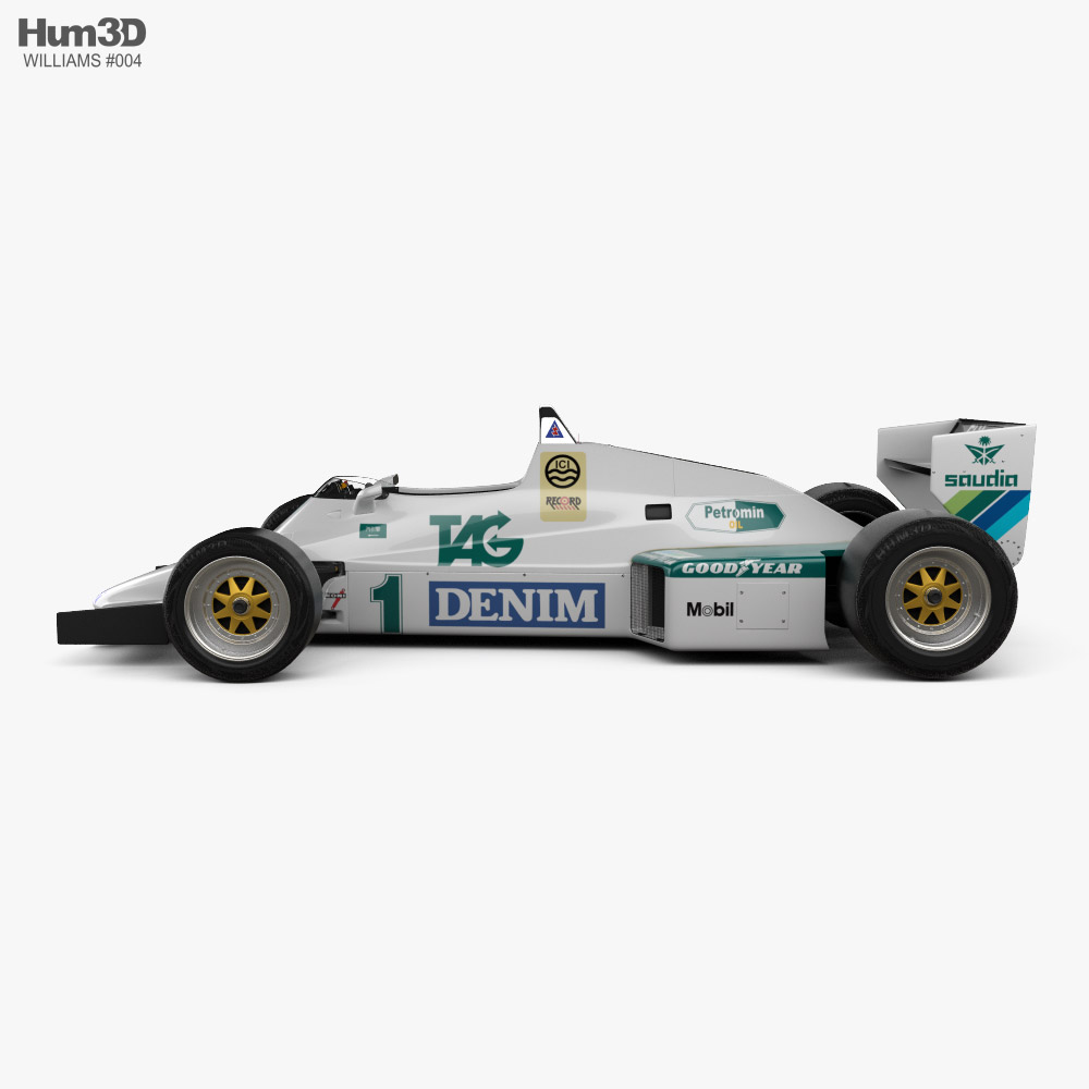 Williams FW08C F1 1983 3D model - Download Sports car on 3DModels.org