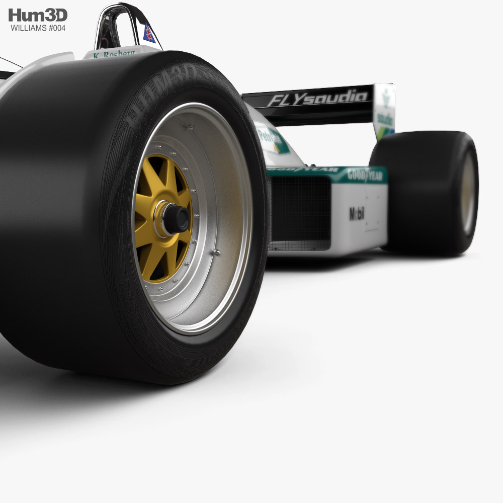 Williams FW08C F1 1983 3D model - Download Sports car on 3DModels.org