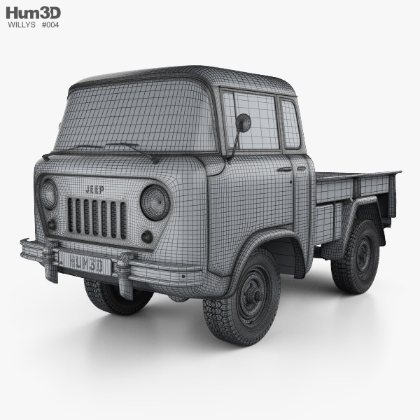 Willys Jeep FC-150 Forward Control 1957 3D model - Download Truck on ...