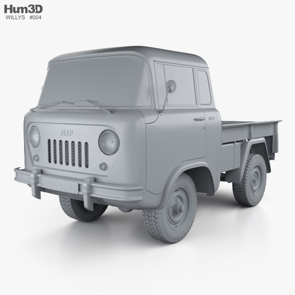 Willys Jeep FC-150 Forward Control 1957 3D model - Download Truck on ...