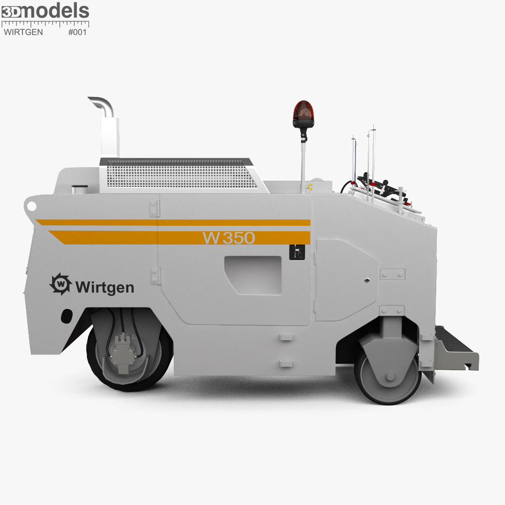 Wirtgen W350L Cold Milling Machine 2007 3D model - Download Tractor on ...