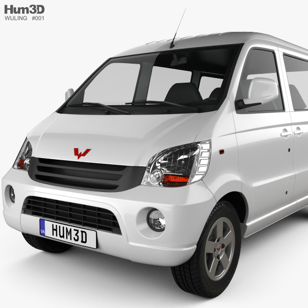 Wuling Sunshine 2014 3D model - Download Van on 3DModels.org