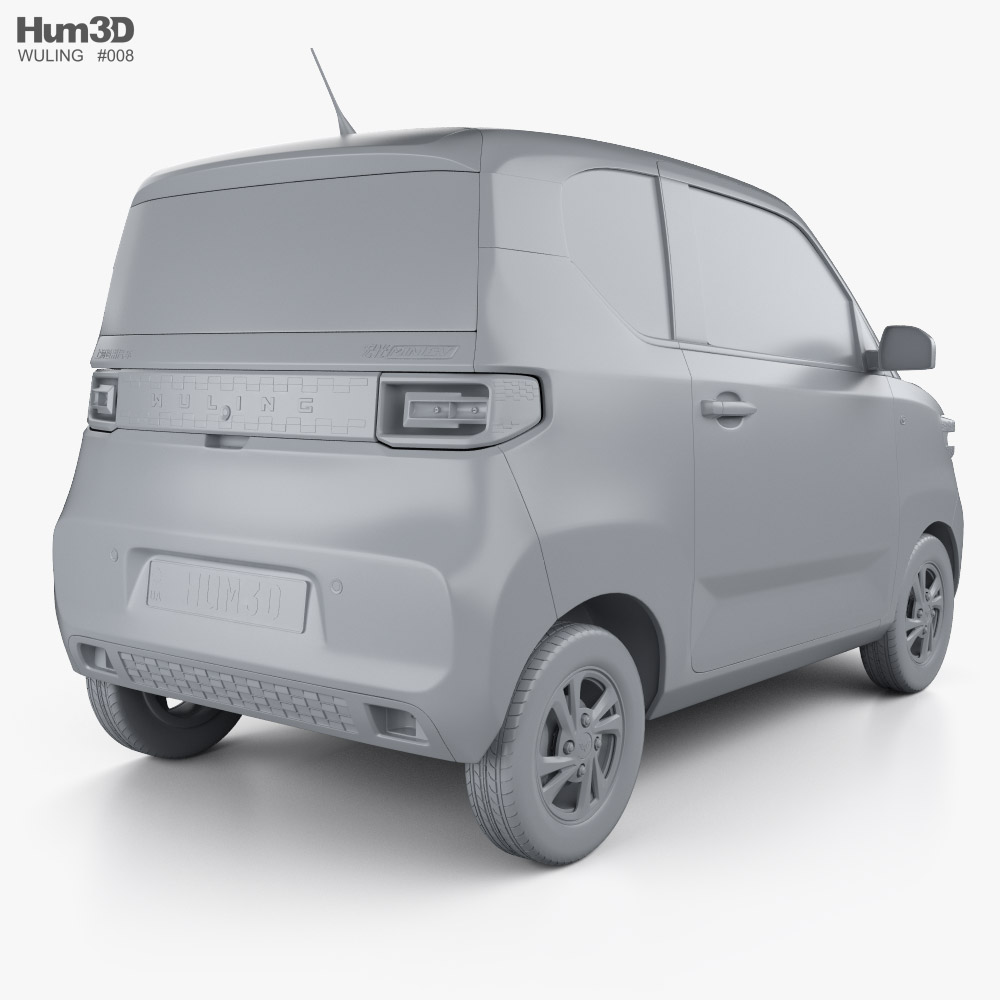 Wuling Hongguang Mini EV 2024 3D model - Download Hatchback on 3DModels.org