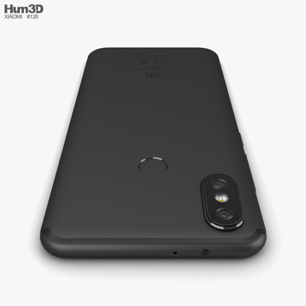 Xiaomi Mi A2 Black 3D model - Download Phones on 3DModels.org