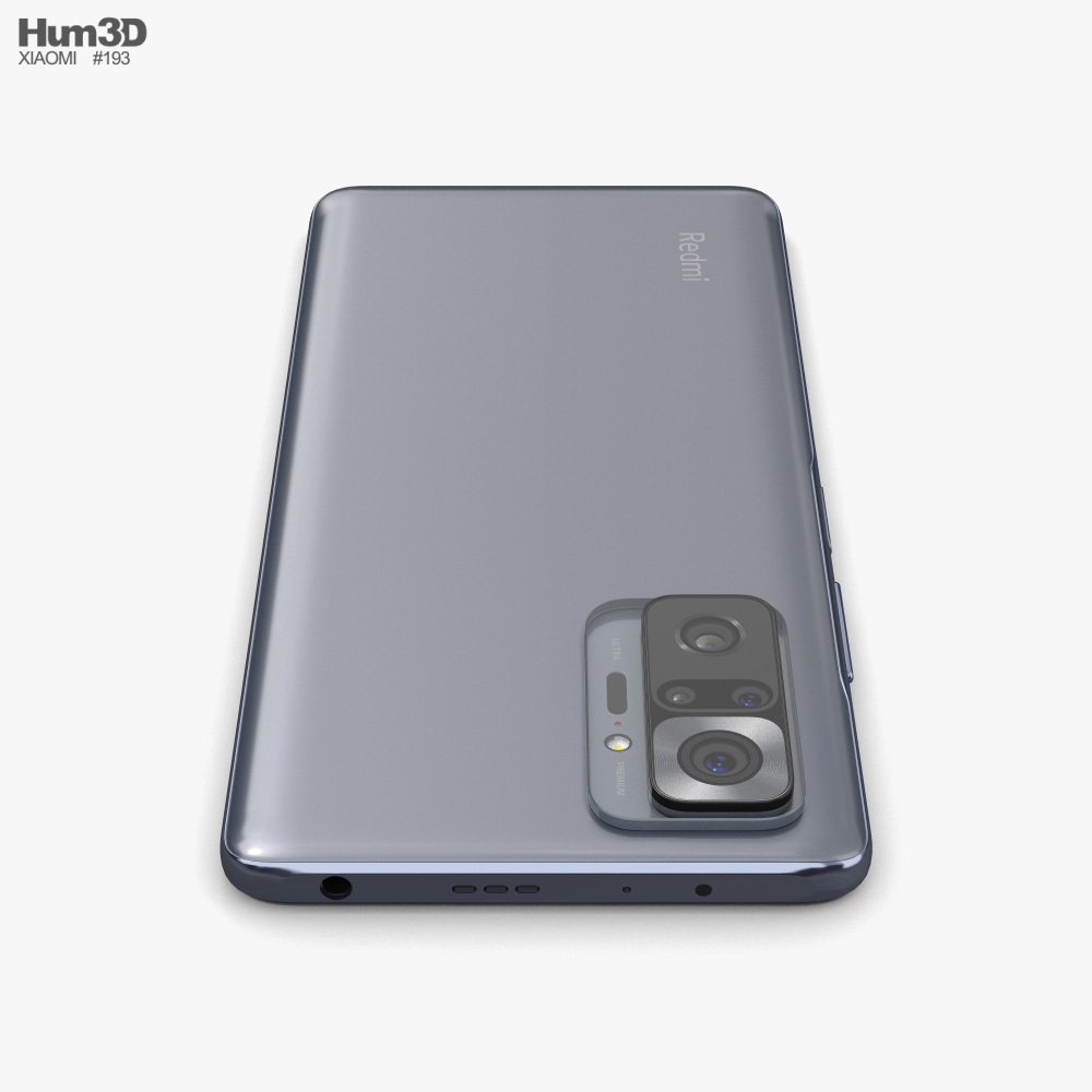 Xiaomi Redmi Note 10 Pro Onyx Gray 3D model - Download Phones on ...