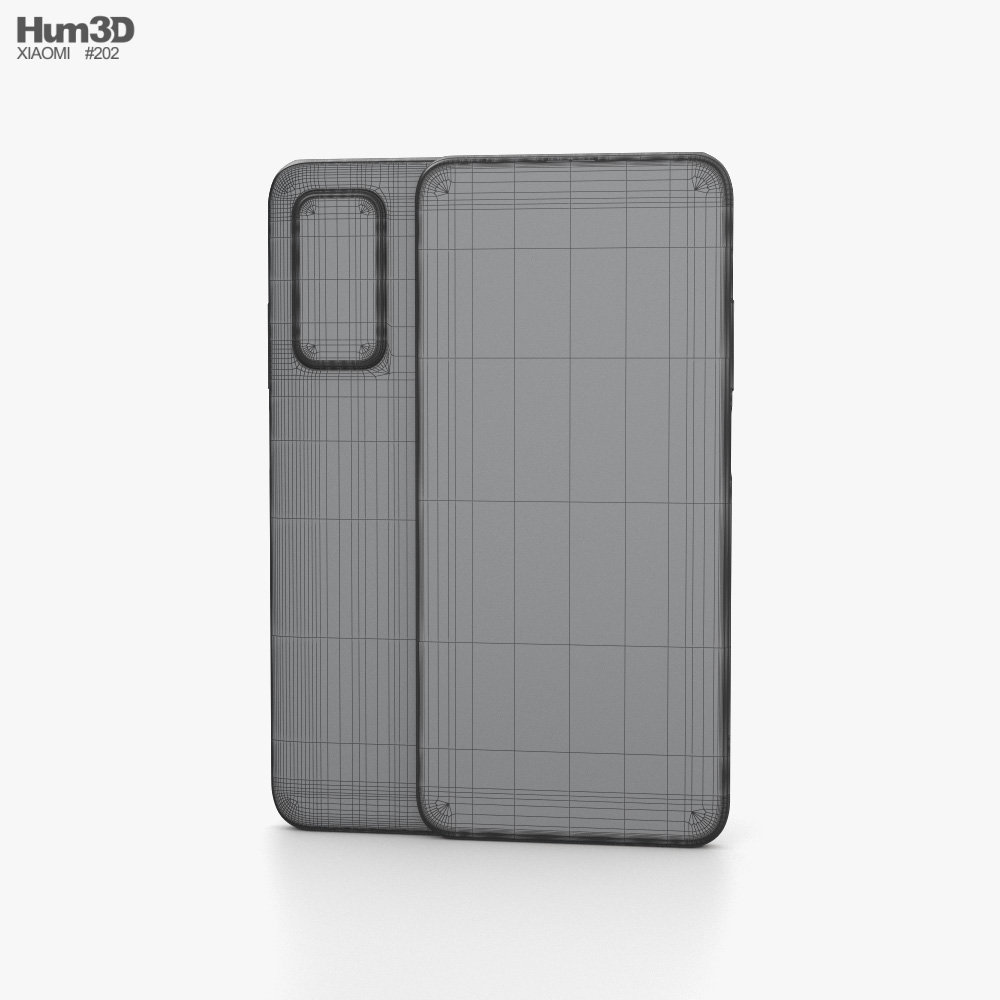Xiaomi Mi 10T Pro Aurora Blue 3D model - Download Phones on 3DModels.org